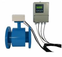 China Yunyi Remote LCD PTFE Electromagnetic Flow Meter Food Grade Magnetic Flowmeter for sale