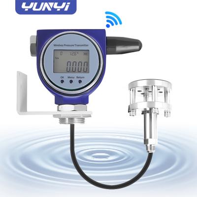 China Yunyi Sanitary Double Flange Wireless Level Sensor Non Clog LCD CIP Cleanable Food Processing for sale