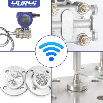 China Battery Powered Wireless Differential Pressure Level Gauge with Dual Flange for sale