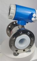 China RS485 4-20mA Digital Flow Meter Anti Corrosive Magnetic Flowmeter for sale