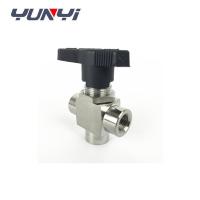 China SS Welding 3 Way Thread Ball Valve 8500psi Leak Tight Performance for sale