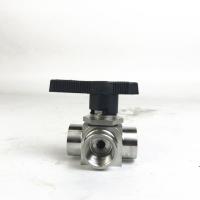 China SS Welding 3 Way Thread Ball Valve 8500psi Leak Tight Performance for sale