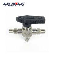China SS Welding 3 Way Thread Ball Valve 8500psi Leak Tight Performance for sale