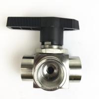 China SS Welding 3 Way Thread Ball Valve 8500psi Leak Tight Performance for sale