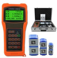 China 6000mm Pipe Ultrasonic Flow Meter RS232 Non Contact Measurement for sale