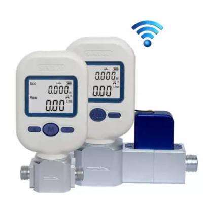 China NB-IoT Wireless Digital Hydrogen Air Gas Co2 Flow Meter 6vdc for sale