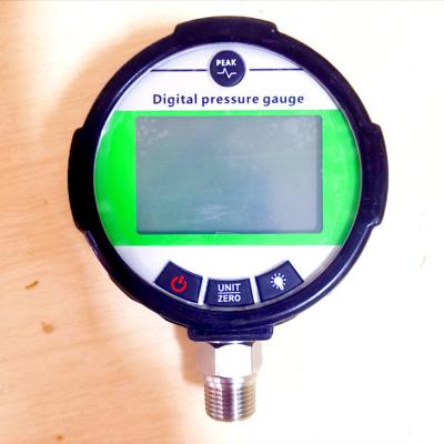 China SS304 Water Oil Gas Digital Pressure Gauge 80mm 600 Bar for sale