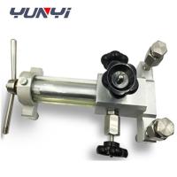 China Portable Hydraulic Pressure Gauge Calibrator Hand Pump 60MPa for sale