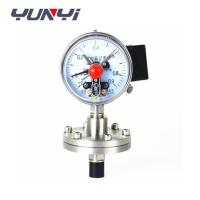 China Flange Type Digital Pressure Gauge Electric Contact Diaphragm Seal for sale