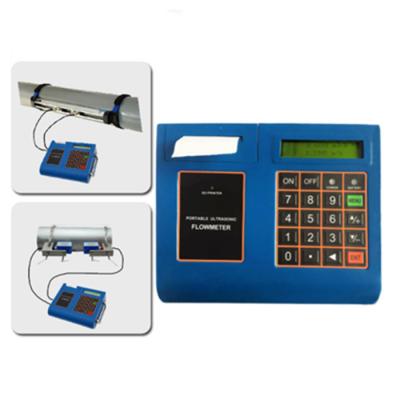 China Portable Water Ultrasonic Digital Flow Meter LCD Display With Mini Printer for sale