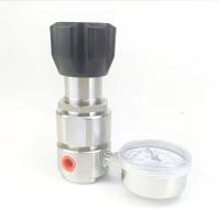 China 316L Diaphragm Stainless Steel Compressor Pressure Regulator Valve One Stage 1/4NPT for sale
