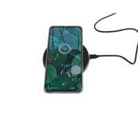 China Magnetic Wireless Phone Charger 10W Glass Desk Charger Fast Charging Qi Compatible for sale