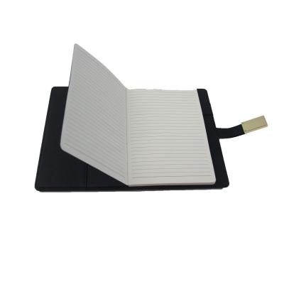 China Custom LED Logo PU Leather Notebook For Business Office Usage for sale
