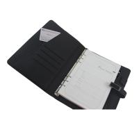 China PU Leather Business Wireless Charging Notebook With USB Drive Power Bank for sale