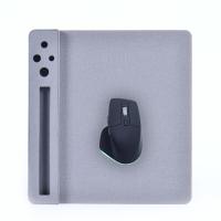 China Portable Wireless Phone Charger Leather Multifunctional Mouse Pad Gaming Creative for sale
