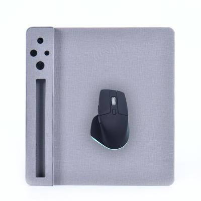 China Portable Wireless Phone Charger Leather Multifunctional Mouse Pad Gaming Creative for sale