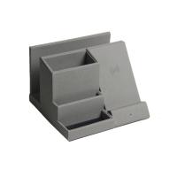 China Wireless Rechargeable 10w Leather Pen Holder Multifunctional 3Layer Box for sale