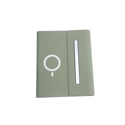 China A5 Pu Soft Leather Hardback Notebook , Customized Wireless Charging Notebook for sale