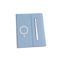 China A5 Pu Soft Leather Hardback Notebook , Customized Wireless Charging Notebook for sale