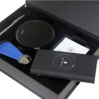 China Custom Business Gift Box Power Bank 5000mAh Wireless Charger Key Chain Pen Set for sale