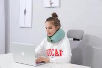 China OEM ODM Heat Therapy Wrap Memory Foam Neck Pillow For Office for sale