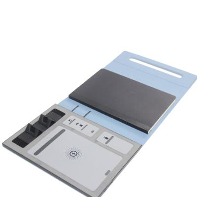 China OEM Rectangle Wireless Charging Power Bank Notebook Customized Logo for sale