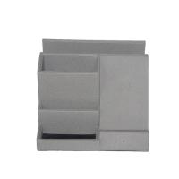 China Wireless Rechargeable 10w Leather Pen Holder Multifunctional 3Layer Box for sale