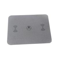 China FCC Office PU Leather Mouse Pad Mobile Phone Wireless Charging for sale