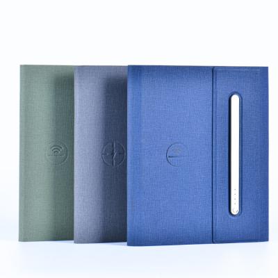 China Luxury Business Wireless Charging Multifunctional Notebook With Power Bank for sale