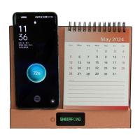 China Table Top Creativity Wireless Charging Calendar New Style 2024 Custom Print for sale