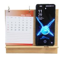 China 2024 Wood Wireless Charging Calendar New Style Creativity Custom Logo for sale