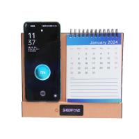 China Table Top Creativity Wireless Charging Calendar New Style 2024 Custom Print for sale