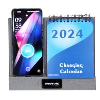 China 2024 Custom 365 Day Calendar Multifunctional Wireless Charging Desk for sale