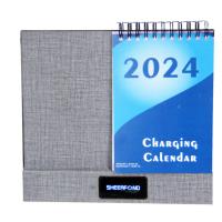 China 2024 Custom 365 Day Calendar Multifunctional Wireless Charging Desk for sale