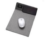 China Luxury Business Pu Wireless Charger Mouse Pad With Custom Logo Printed for sale