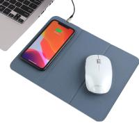 China Waterproof Foldable Leather Wireless Charging Mouse Pad Custom Originality for sale