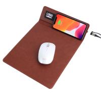 China Originality Led Logo Wireless Charger Mouse Pad Custom Printed Personalized Gifts for sale
