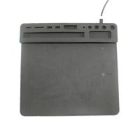 China Desk Personalised Leather Promotional Wireless Charging Mouse Pad Custom Printed for sale