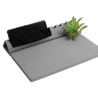 China Water Resistant Super Thin Wireless Charging Leather Mouse Pad Custom Size Foldable for sale