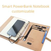 China High Quality Custom A5+6 Hole Loose-Leaf Notebook Customized Logo Business Portable Notebook With USB Flash Drive for sale