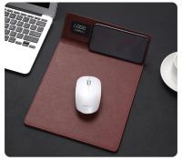China Rectangle Leather Multifunction Wireless Charging Mouse Pad Usb Smart Fast Charger for sale