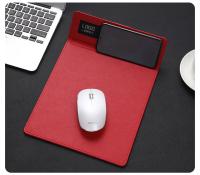 China Rectangle Leather Multifunction Wireless Charging Mouse Pad Usb Smart Fast Charger for sale