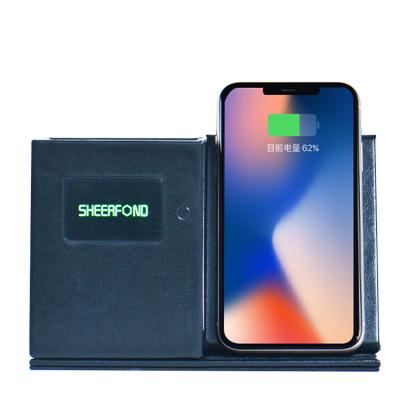 China Wholesale Multi Function Pen Storage Holder Wireless Charging Pen Holder Wireless Charger Tray for sale