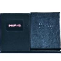 China Multifunction Smart Creative Pu Leather Usb Wireless Charging Pen Holder Desktop for sale