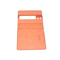 China Wholesale Custom Logo High Quality Multifunitional Folding Magnetism Pu Leather Fast Wireless Charging Mouse Pad for sale