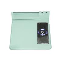 China Manufacturers Wholesale Customize Logo Size Multifunctional Folding Chargeable Wireless Charging Leather Mouse Pad for sale