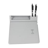 China Manufacturers Customized High Quality Multifunctional Foldable Magnetic Wireless Charging Leather Mouse Pad for sale