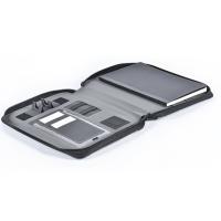 China High End Leather Hardcover Luxurious Customized Logo Multifunctional Travel Personalised Wireless Charging Notebook for sale