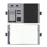 China A5 Wireless Charging Notebook 5000mAh Power Bank Business Card Organizer with Data Cable for sale