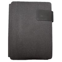 China Custom Logo Ultraportable Wireless Charger Notebook , Foldable Power Bank Padfolio for sale